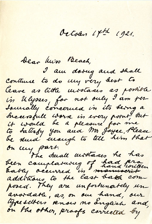 069. Letter of Protest from a Printer | The Morgan Library & Museum